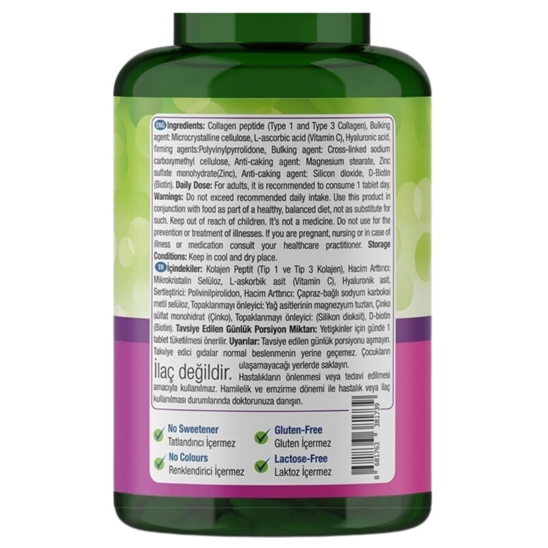 Collagen Complex tablets from Nature Supreme, 120 capsules - Matjar ...