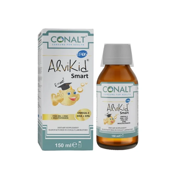 Conalt AlviKid Smart | IFOS Omega-3 Fish Oil for Kids | Brain Supp